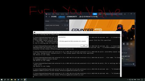 counter strike 2 sse 4 2 problem how to bypass this problem my specs is gtx 1050ti 8gb ram