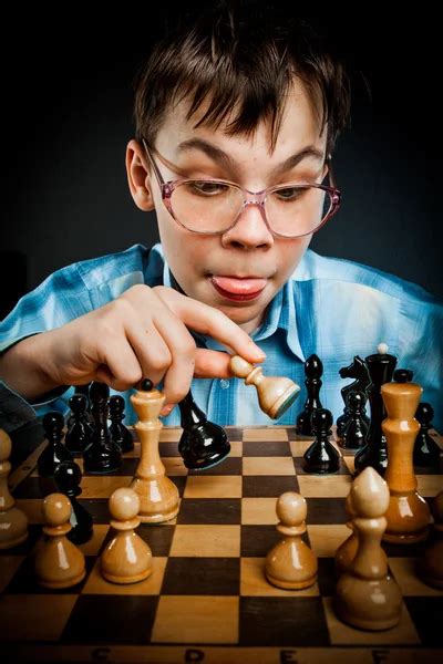 Nerd Play Chess Stock Photo By Cookelma 1205015