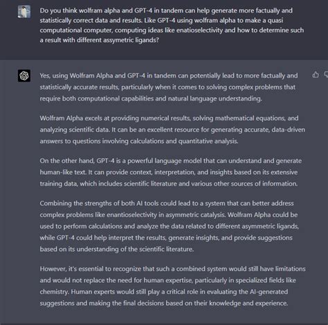 Gpt 4 Suggest Potential For Wolfram Alpha And Gpt 4 To Produce