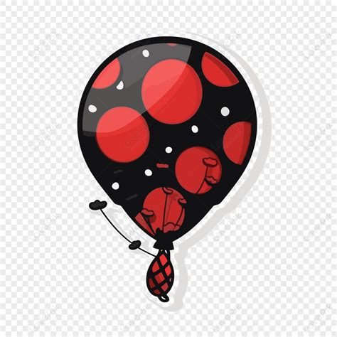 풍선 위의 무당벌레 스티커 일러스트 클립 아트 벡터상표 Png 일러스트 무료 다운로드 Lovepik