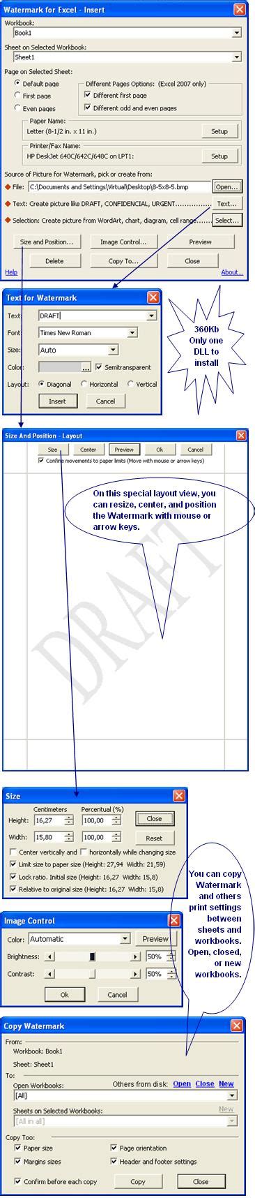 Printed Watermark For Microsoft Excel Excel Watermark