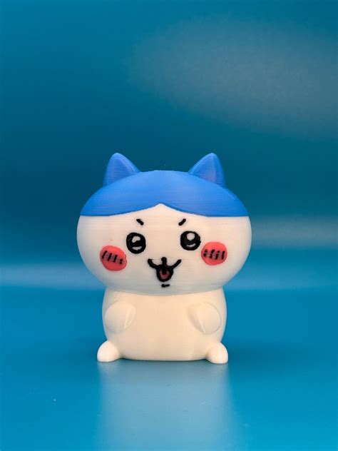 Hachiware Chiikawa Figurine 3d Printed Kawaii Anime Decor Etsy