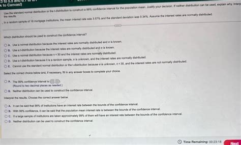 Solved The Resuls In A Random Sample Of 18 Motoage