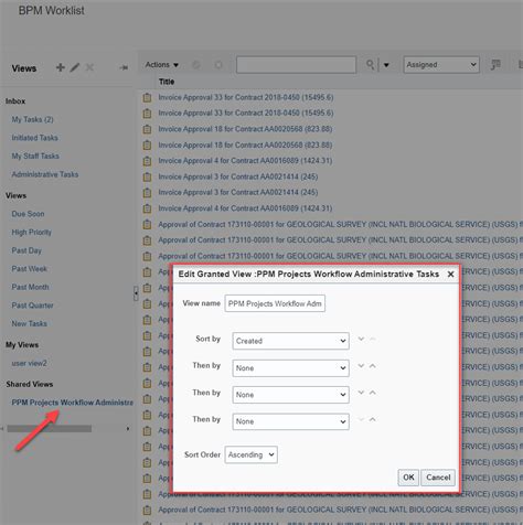 Bpm Worklist How To Identify Or Recreate Shared Views — Cloud Customer Connect