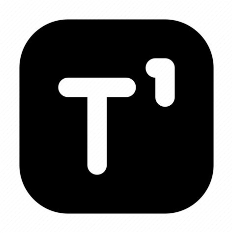 Superscript Text Format Superscription Shapes Editing Icon