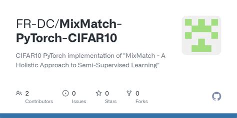 github fr dc mixmatch pytorch cifar10 cifar10 pytorch implementation