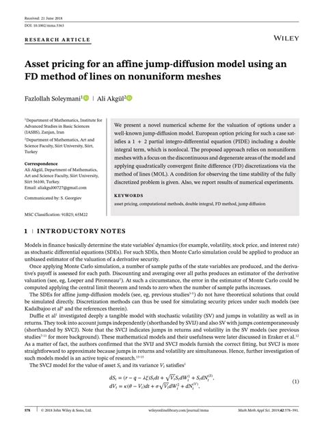 asset pricing for an affine jump diffusion model using an fd method of