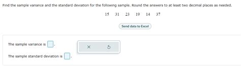 Solved The Sample Standard Deviation Is Chegg