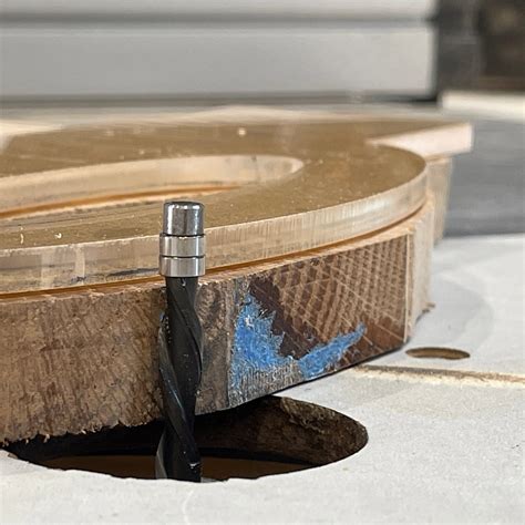 High Performance Template Router Bit 1 4 Spiral Down Cut Flush Trim Crafted Elements