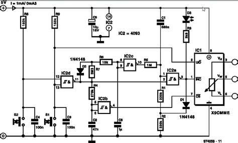 X9cmme Digital Potentiometer Circuit