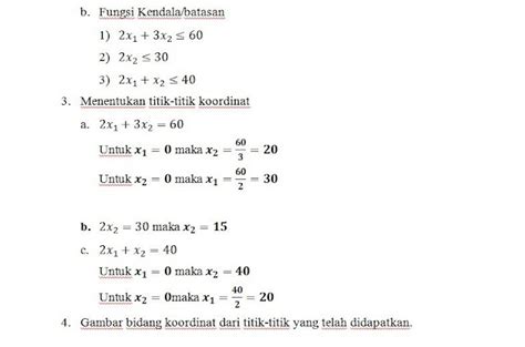 Operasi Riset Program Linear Dengan Metode Grafik Program Linear Dengan Metode Grafik