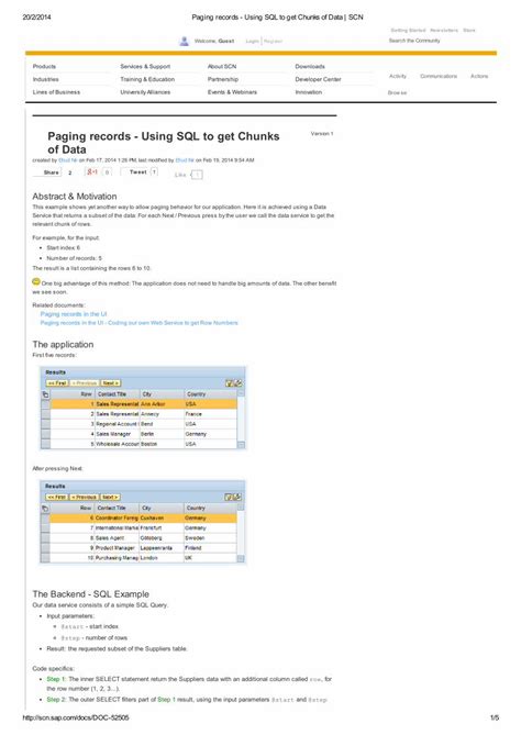 Pdf Visual Composer Paging Records Using Sql To Get Chunks Of Data Scn Dokumentips