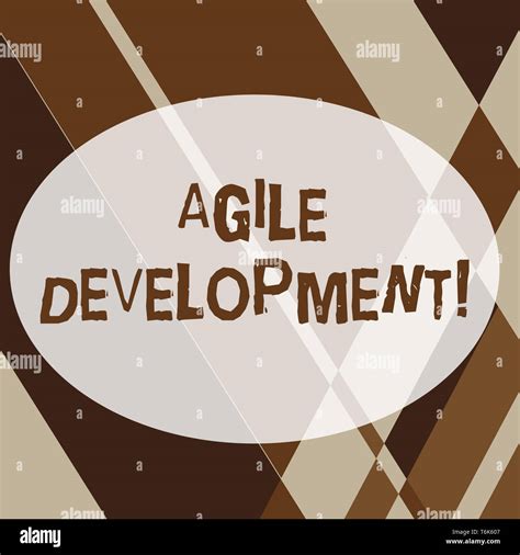Text Sign Showing Agile Development Business Photo Text Alliance Between Selforganizing