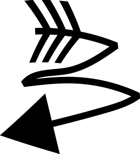 The Arrow Is Curved 20000282 Vector Art At Vecteezy