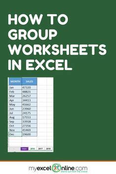 How To Excel Group Sheets Myexcelonline Artofit