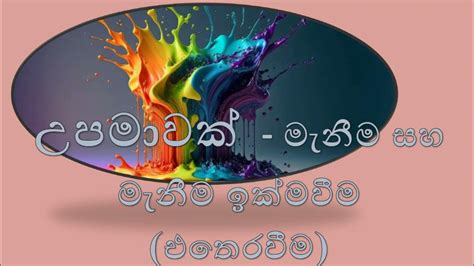 ද්වයතාවය 2 උපමාවක් තුලින් මැනීම සහ මැනීම ඉක්මවීම Youtube