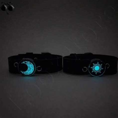 خرید و قیمت دستبند ست چرم دختر و پسر مدل ماه و خورشید شبتاب ترب