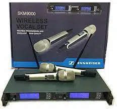 New Sennheiser Mic Wireless Skm 9000 2ch Uhf Digital Frequency
