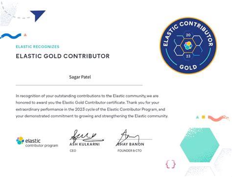 sagar patel on linkedin elastic elasticsearch elasticstack elasticsearchdeveloper learning