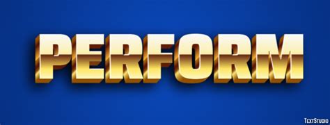 Perform Text Effect And Logo Design Word