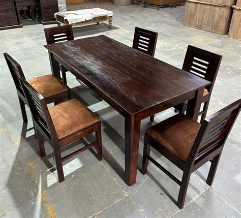 6 Seater Wooden Dining Table Set At ₹ 22000 Set Wooden Dining Table And Chair In Hansi Id