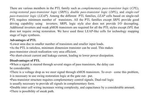 Unit 4 Logic Styles For Low Powerpart2ppt