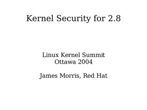 kernel security for 2 8 kernel summit 2004 pdf operating systems