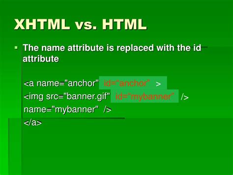Ppt Xhtml Powerpoint Presentation Free Download Id3918643