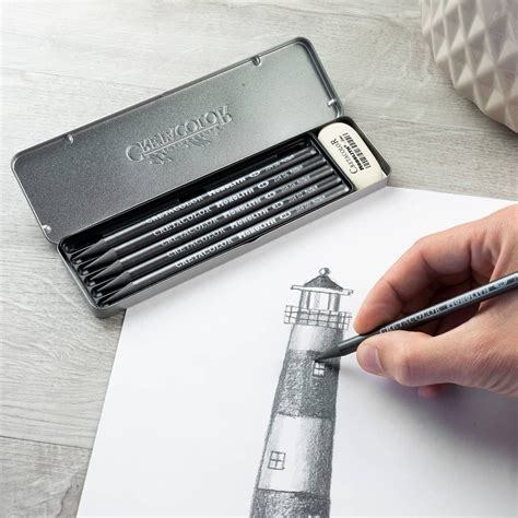 Cretacolor Monolith Graphite Tin With Eraser Set Of 6 Jerrys Artarama