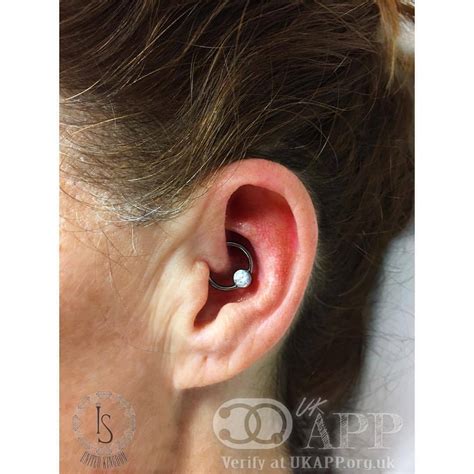 Simple Daith Pierced With An Industrial Strength Joe Espin Tattoo Removal And Body Piercing