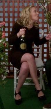 Wornontv Brittas Burgundy Long Sleeve Dress And Black Shoes On