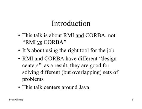 RMI And CORBA Why Both Are Valuable Tools PDF Web Development Internet