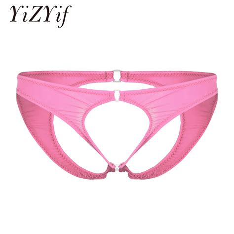 Cutout Gay Sexy Underwear Erotic Hollow Out Bulge Pouch Open Butt Male
