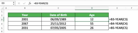 How To Calculate Age In Excel Compute Expert