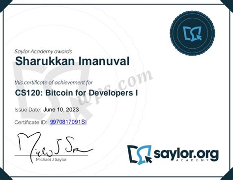 Sharukkan Imanuval On Linkedin Saylor Academy Bitcoin For Developers