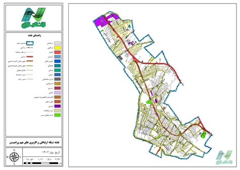 نقشه Gis ورامین 1403 و تصویر با کیفیت نقشه نوشهرسازی