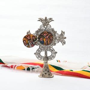 Ethiopian Painting Icon Cross Orthodox Church Processional Etsy