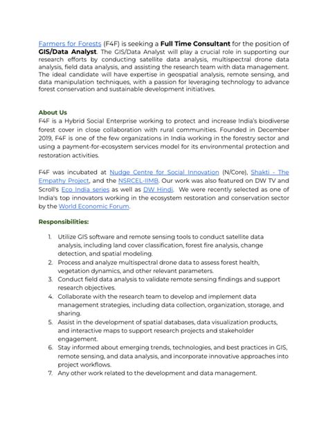 Gis Data Analyst Pdf Geographic Information System Remote Sensing