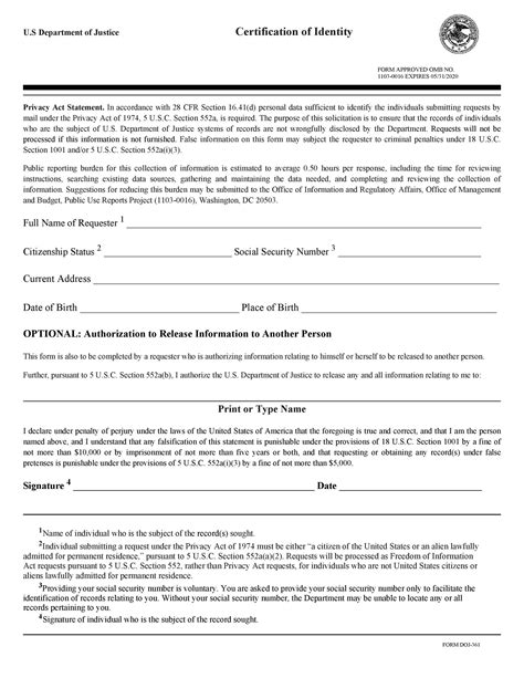 Identity Certificate