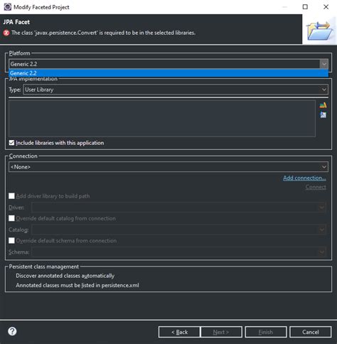 Eclipse Eclipselink Platform Is Missing From Jpa Facet Configuration