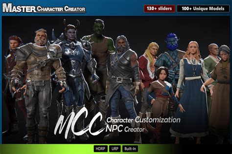 Master Character Creator Character Customization NPC Creator 3D