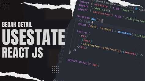 Bedah Detail Usestate Hook Pada React Js Youtube