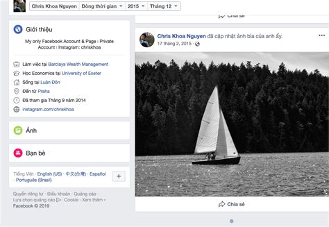 Trai đẹp Học Giỏi Chris Khoa Khoá Hết Bài đăng Trên Facebook Dừng Cập