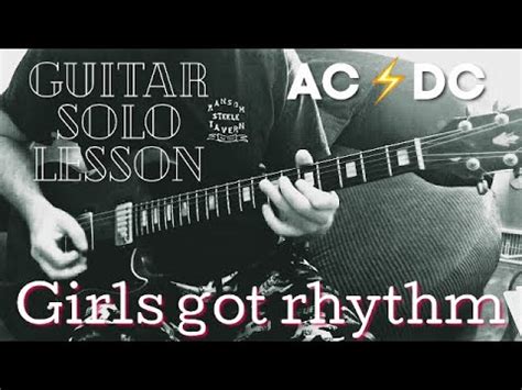 Girls Got Rhythm Guitar Solo Lesson Youtube