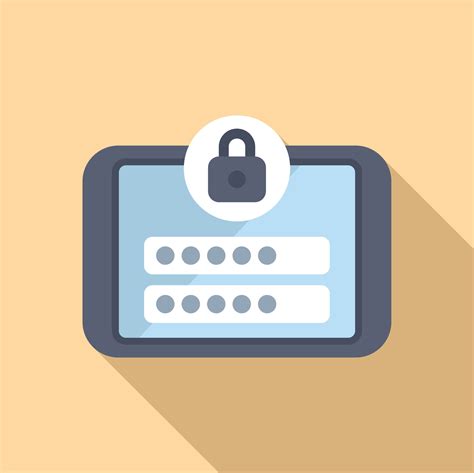 Tablet Showing Login Form With Password Being Entered Securely 47043001 Vector Art At Vecteezy