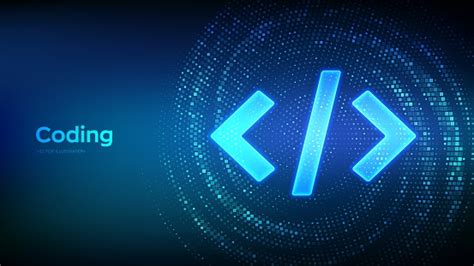 Kode Pemrograman Coding Atau Latar Belakang Hacker Ikon Kode Pemrograman Dibuat Dengan Kode