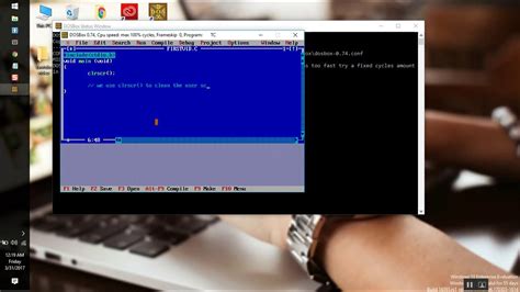 How To Run Dosbox And Print Hello World Karate Hska Youtube