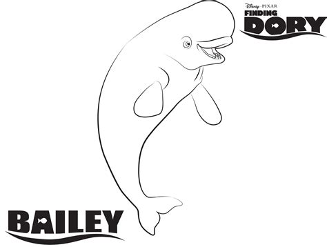 Finding Dory Bailey Coloring Pages Clip Art Library