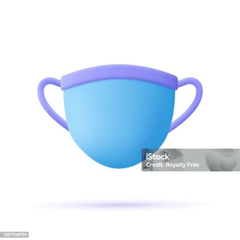 의료 또는 외과 용 안면 마스크 호흡 호흡 보호기 마스크 건강 관리 바이러스 및 감염 보호 개념 3d 벡터 아이콘입니다 만화 최소한의 스타일 수술용 마스크에 대한 스톡 벡터