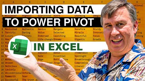 excel powerpivot data analyst 2 importing data to powerpivot episode 1211 002 youtube